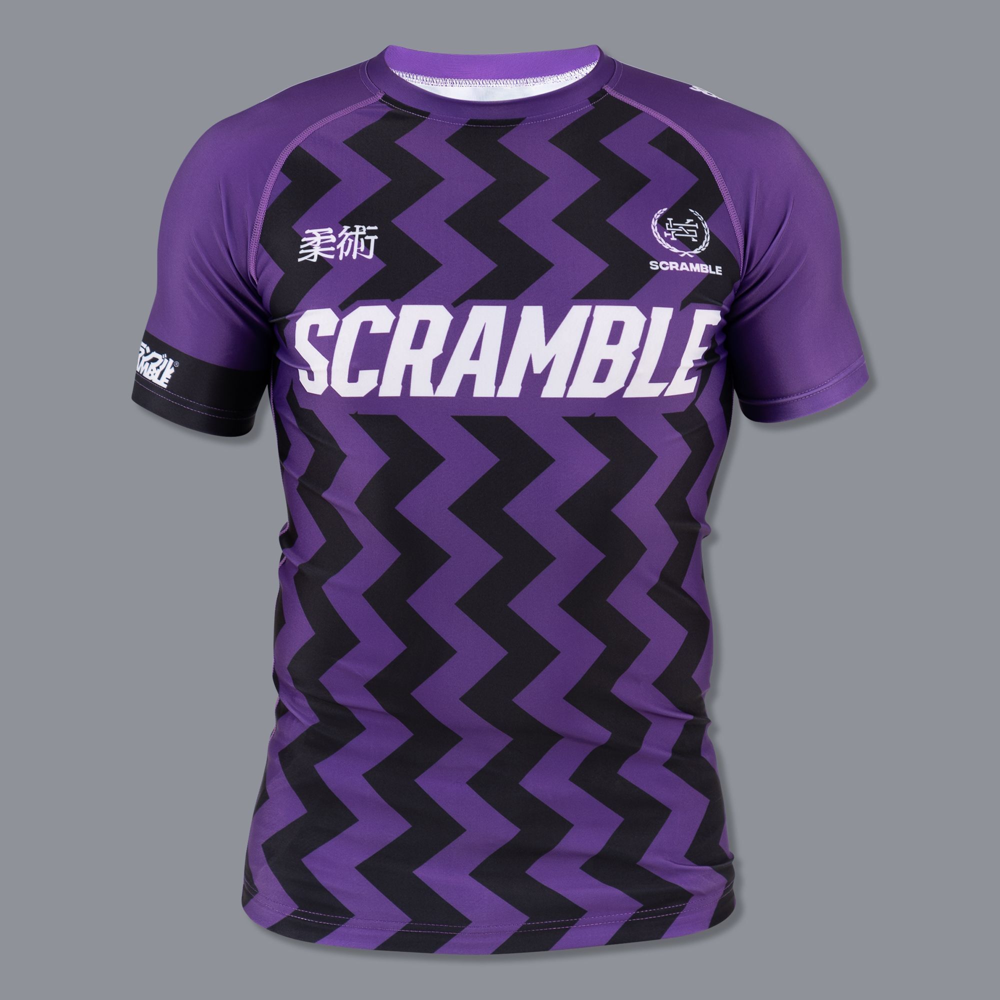 SCRAMBLE RANKED RASHGUARD V5 – PURPLE | Scramble Ireland